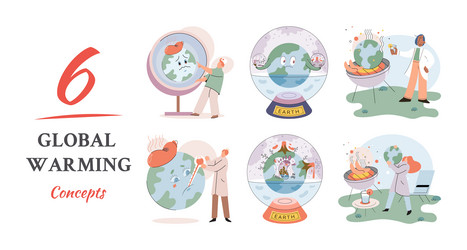 Global warming high temperature and hot weather Vector Image