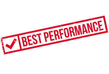 Best performance rubber stamp Royalty Free Vector Image