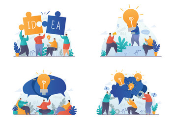 Design thinking process Royalty Free Vector Image