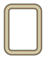 Ethnic frame rectangular border Royalty Free Vector Image