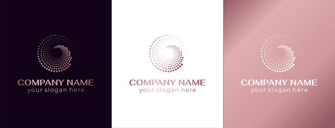 Round dot logo design element for various Vector Image