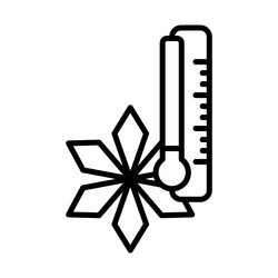 Chsnowflake icon black silhouette snow flake sign Vector Image