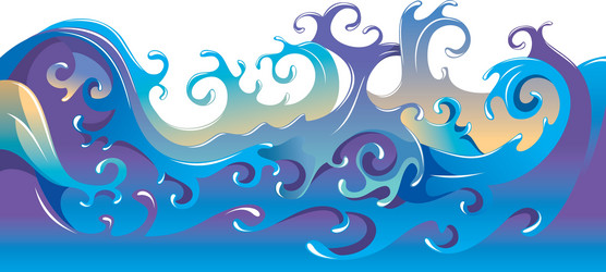 Abstract water wave design background Royalty Free Vector