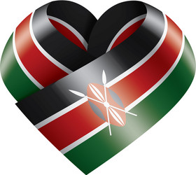 Kenya flag Royalty Free Vector Image - VectorStock