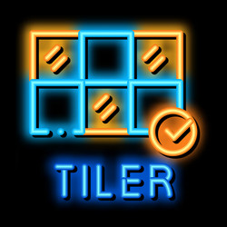 Laying floor tiles icon outline Royalty Free Vector Image