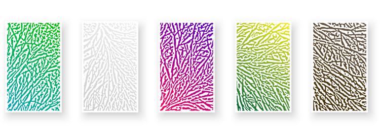 Set of paper cards with textured pattern design Vector Image