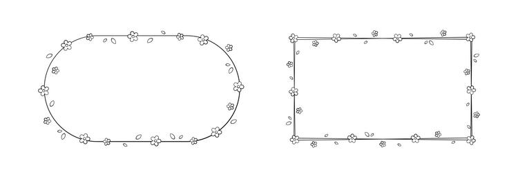 Rectangle Flower Border Vector Images (over 1,600)