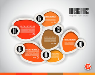 Data properties mind map infographics Royalty Free Vector