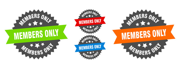 Member stamp round grunge sign label Royalty Free Vector