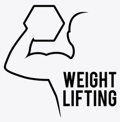 Weight lifting design Royalty Free Vector Image