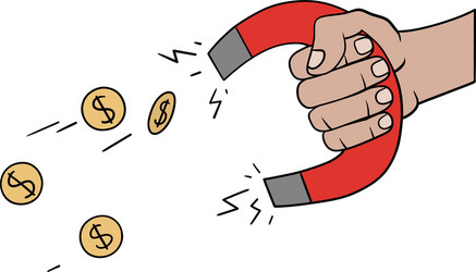 Cute cartoon magnet Royalty Free Vector Image - VectorStock