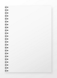 Notebook isolated white background Royalty Free Vector Image
