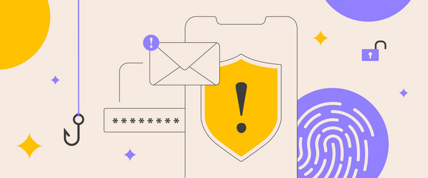 E-mail phishing icon fraud email alert scam Vector Image