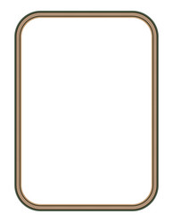 Ethnic frame rectangular border Royalty Free Vector Image