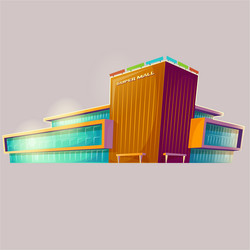 Shopping center 3d design Royalty Free Vector Image