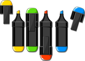 Markers color Royalty Free Vector Image - VectorStock