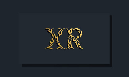 Initial letters rx monogram logo design bundle Vector Image