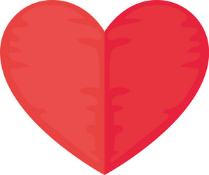 Heart red color Royalty Free Vector Image - VectorStock