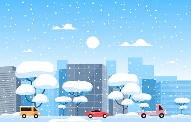 Winter snowfall frames Royalty Free Vector Image