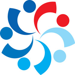 Teamwork & Collaboration Logo Royalty Free Vector Image