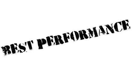Best performance rubber stamp Royalty Free Vector Image