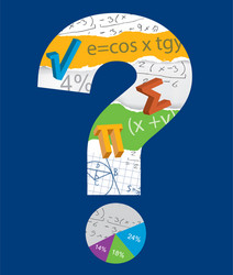 Chemistry question mark Royalty Free Vector Image