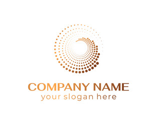 Round dot logo design element for various Vector Image