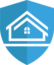 Safe home logo template Royalty Free Vector Image