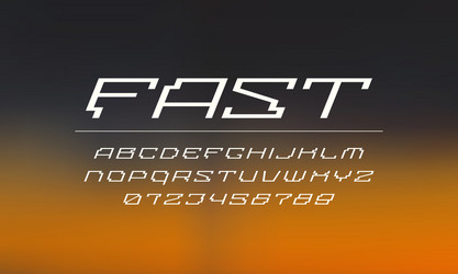 Cyber font futuristic graffiti Royalty Free Vector Image