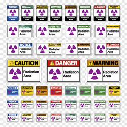 Variety highly toxic signs Royalty Free Vector Image