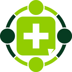 Health union logo design template Royalty Free Vector Image