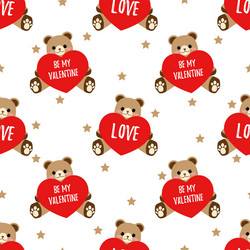 Valentine seamless pattern Royalty Free Vector Image