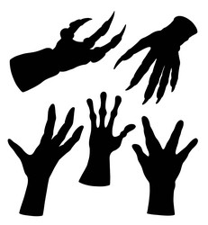 Black silhouette frankenstein monster Royalty Free Vector