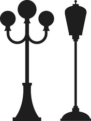 Lamp Post Silhouette Vector Images (over 1,600)
