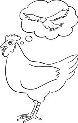 Chicken Thinking Vector Images (over 410)