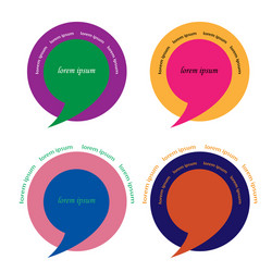 Speech bubbles Royalty Free Vector Image - VectorStock