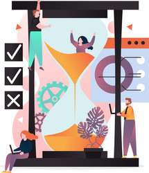 Successful time management Royalty Free Vector Image