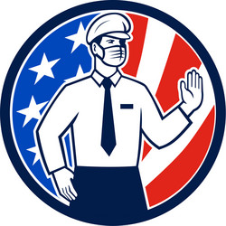 Border control concept immigration officer Vector Image