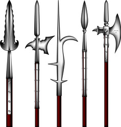 A set of ancient arms highly realistic Royalty Free Vector
