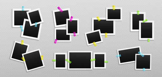 Family photo collage Royalty Free Vector Image