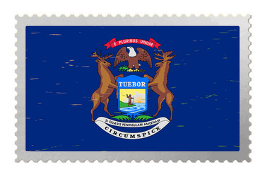 Michigan watermark stamp Royalty Free Vector Image