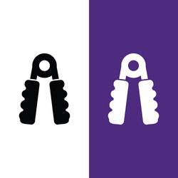 Hand grip icon logo in outline style – Royalty-Free Vector | VectorStock