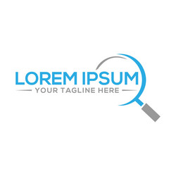 Unique search bar logo design Royalty Free Vector Image