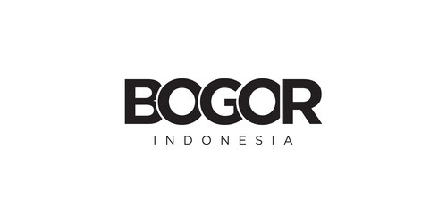 Bogor in the indonesia emblem design features Vector Image