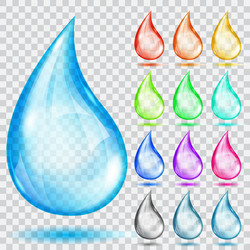 Multicolored drops Royalty Free Vector Image - VectorStock