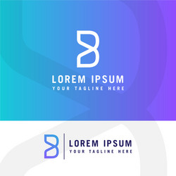 B logo design inspiration Royalty Free Vector Image