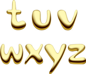 Chocolate alphabet letters Royalty Free Vector Image