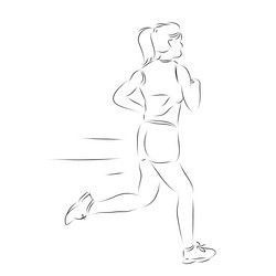 Runner Outline Vector Images (over 3,300)