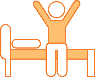 Avatar of a person waking up Royalty Free Vector Image