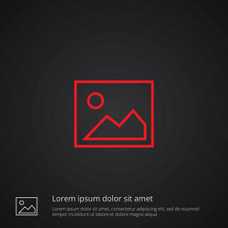 Blank photo icon Royalty Free Vector Image - VectorStock